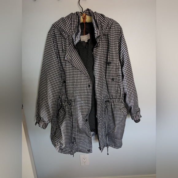 Woman Within | Jackets & Coats | Black And White Checkered Womens ...